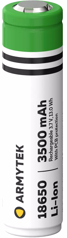 ArmyTek 18650 3500mAh Li-ion-batteri, PCB A00205 - Vildmarkskallare.se webbutik