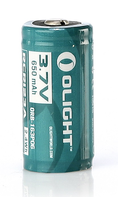 Olight RCR123A 3.7v 650mAh Li-Ion rechargeable battery ...
