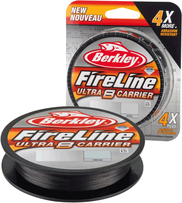 Fireline Ultra 8 Carrier 150, flätlina Smoke - Vildmarkskallare.se webbutik