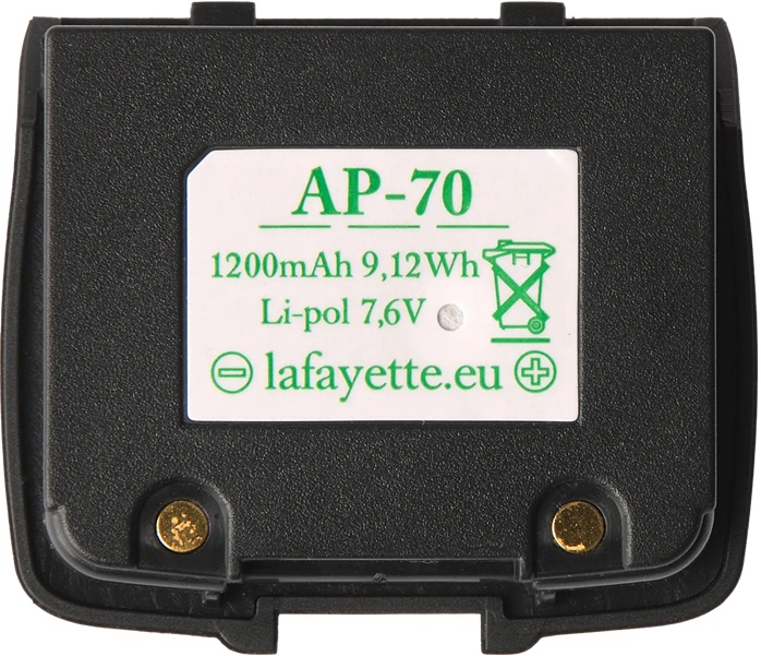Lafayette Smart+ batteri Li-ion 7,6V, AP-70 4470 - Vildmarkskallare.se webbutik