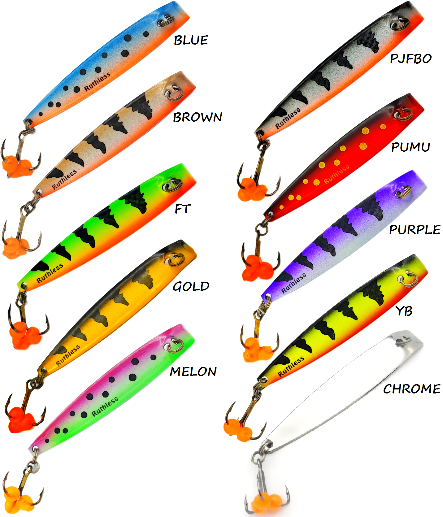 Ruthless vertical lure 85mm Vertical lure for ice fishing ...